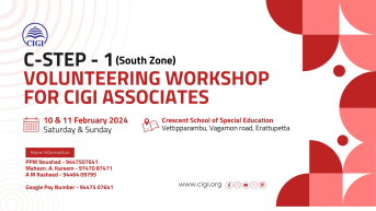 C-STEP-1 (South Zone) VOLUNTEERING WORKSHOP FOR CIGI ASSOCIATES